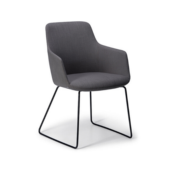 Saba White Chair - Sled | Office Chair Perth - Direct Office
